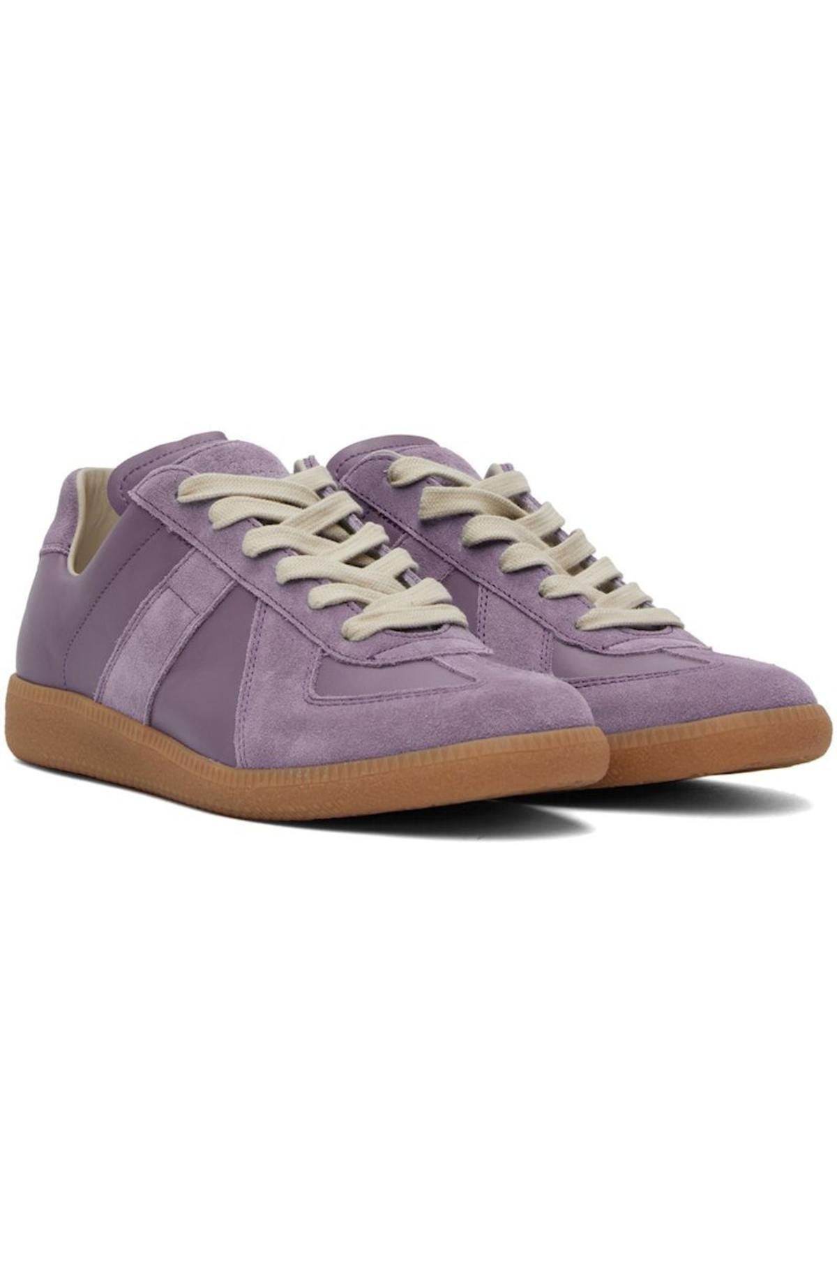 Maison Margiela Purple Replica Sneakers - Wisteria | Garmentory