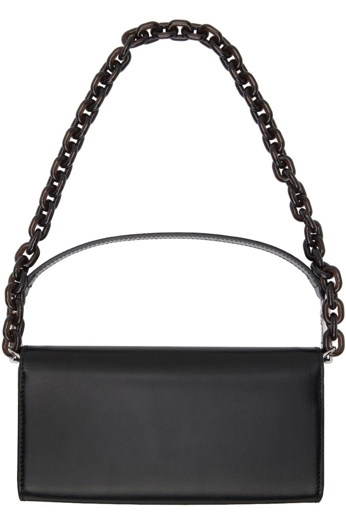 Ganni Banner Envelope Wallet - Black | Garmentory