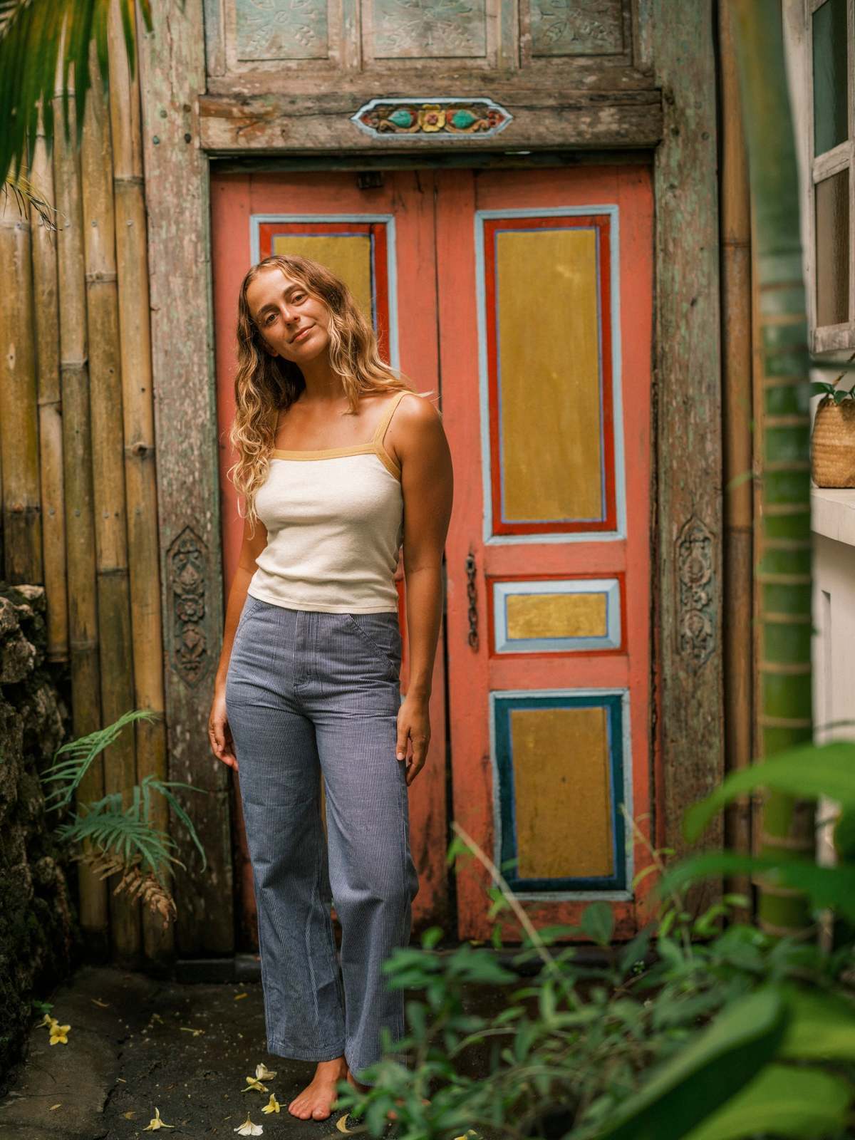 Mollusk Ringer Tank - Natural/Yellow | Garmentory