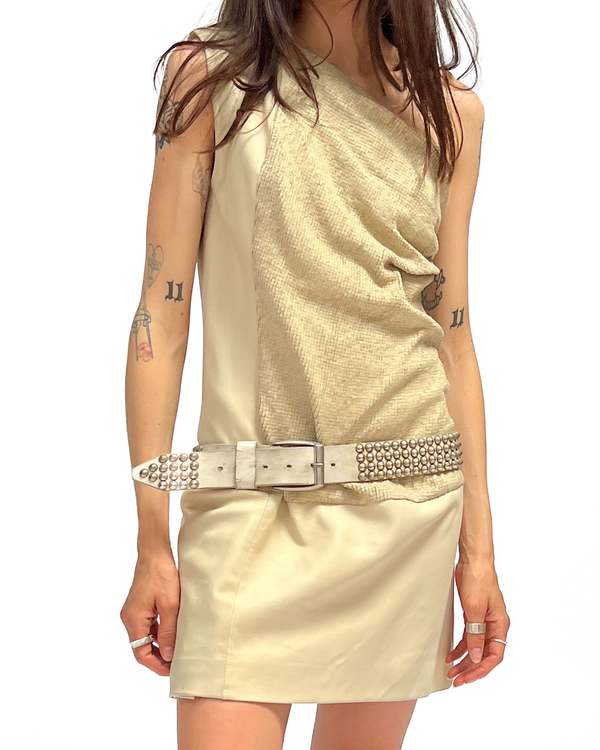 Textured Soft Leather Dress | Garmentory