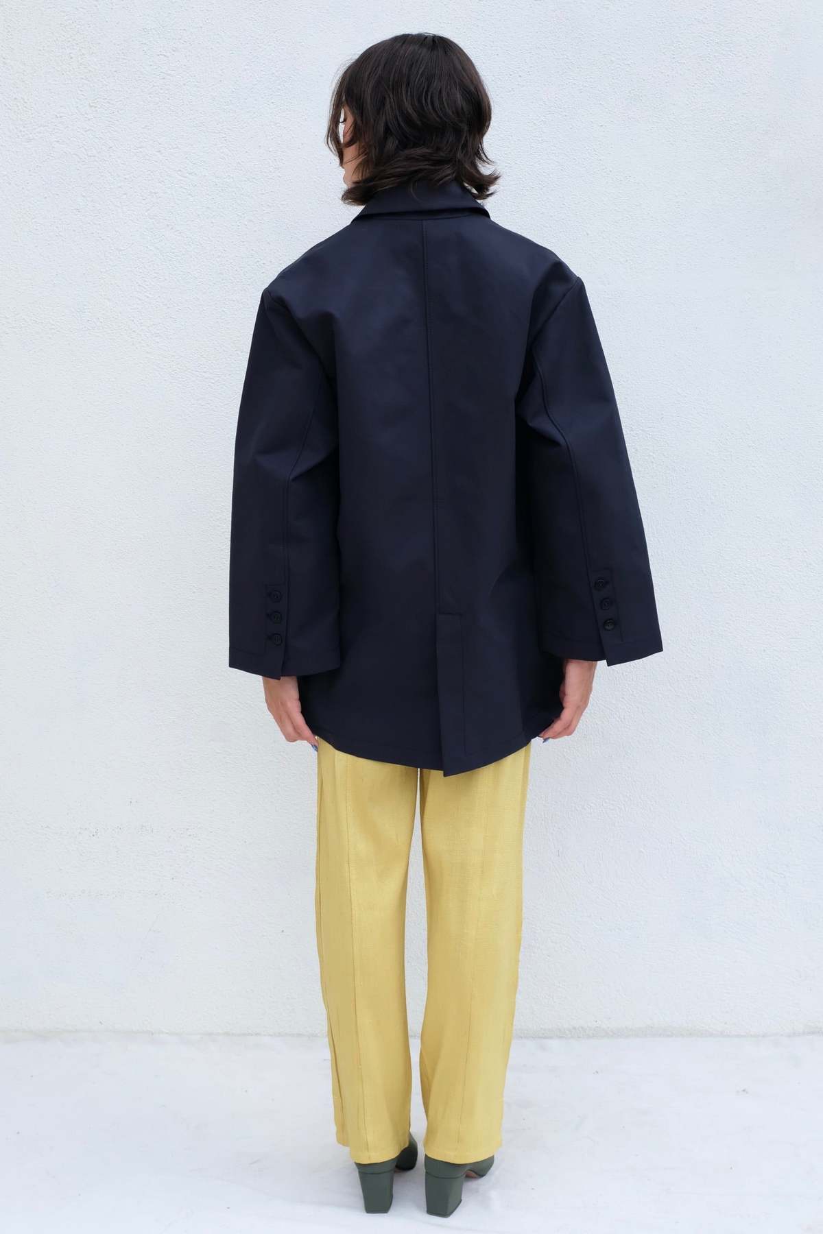 Cordera Oversize Rain Blazer - Dark Navy | Garmentory