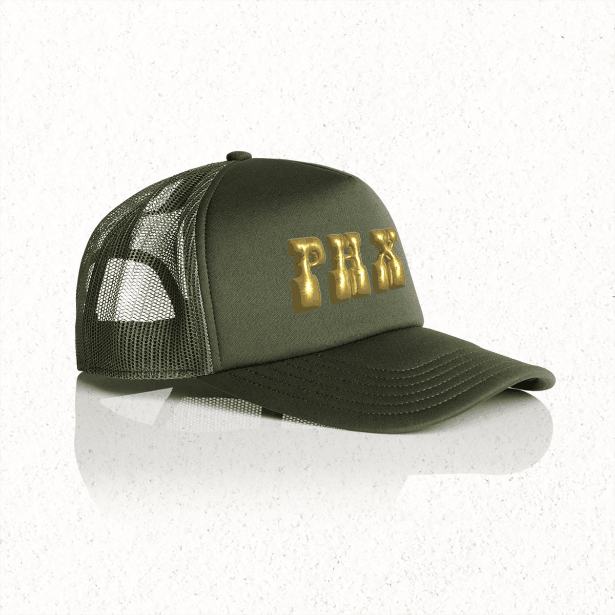 Phoenix General Trucker Hat PHX Bubble - Army | Garmentory