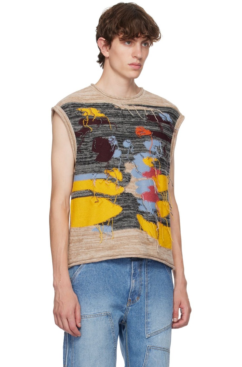 ANDERSSON BELL Blotch Vest - Beige | Garmentory