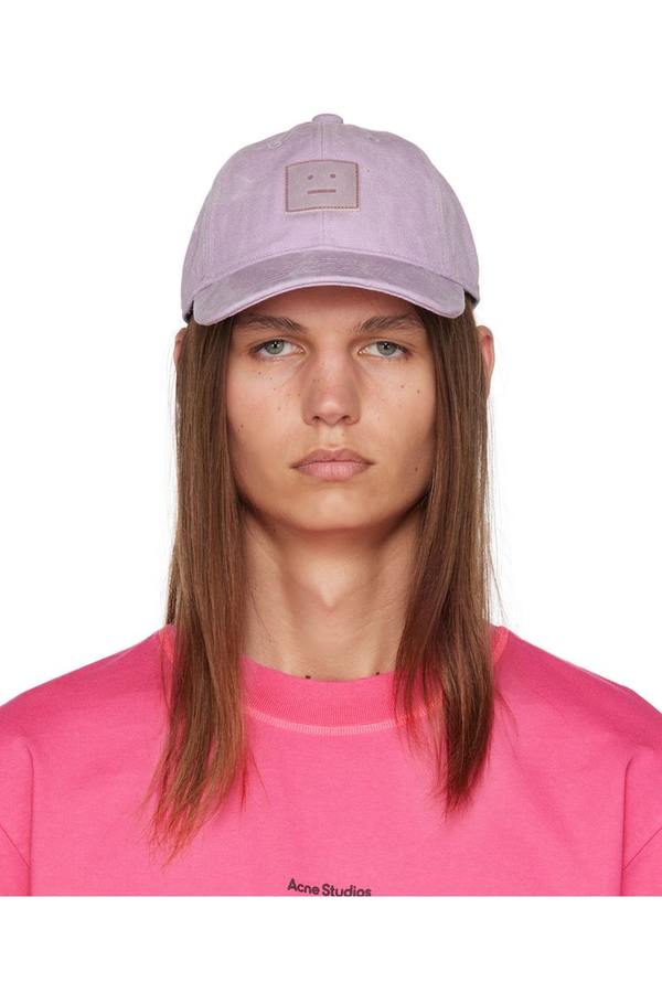 Acne Studios Logo Patch Cap - Purple | Garmentory