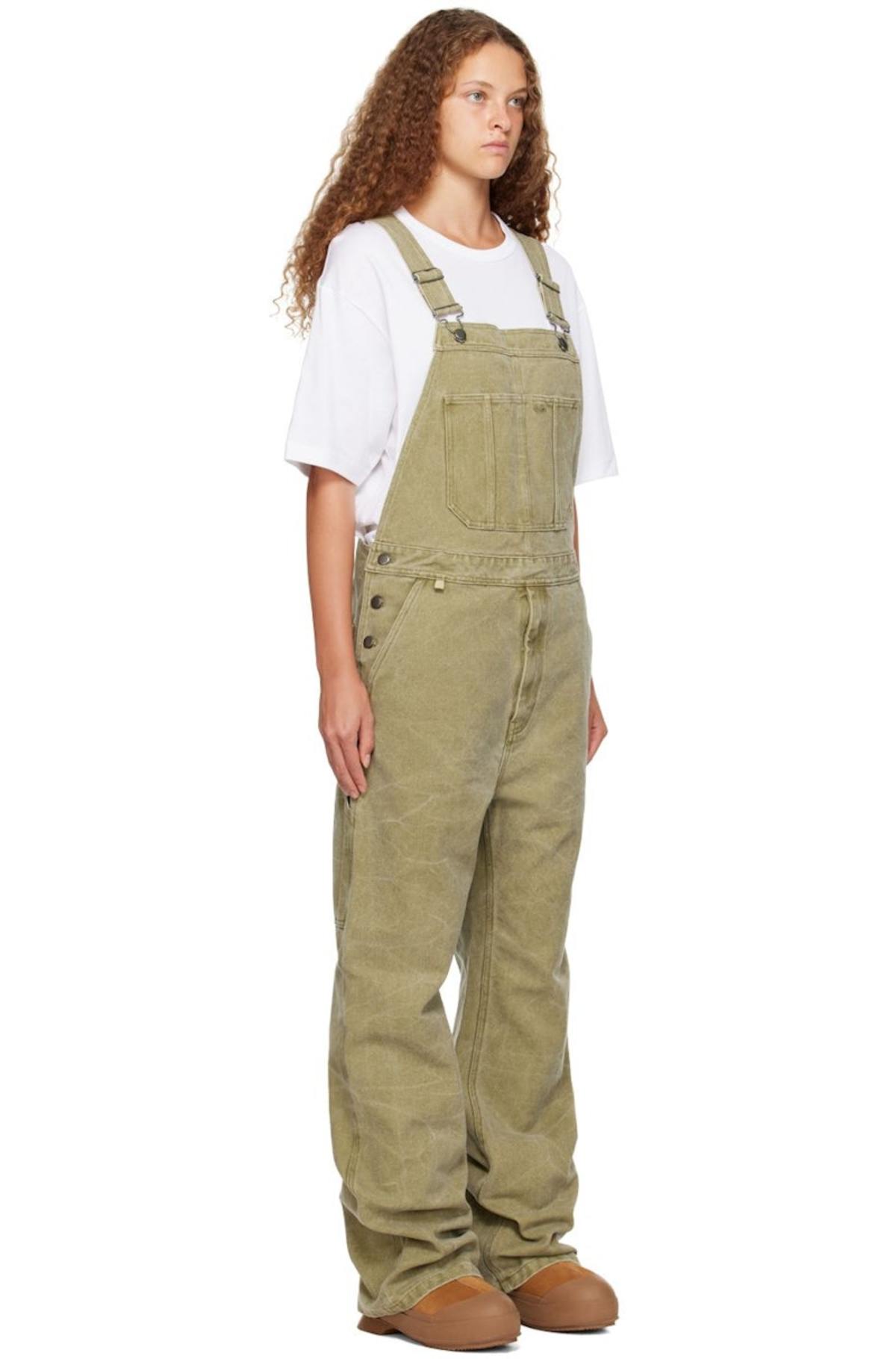 Acne Studios Faded Overalls - Khaki | Garmentory
