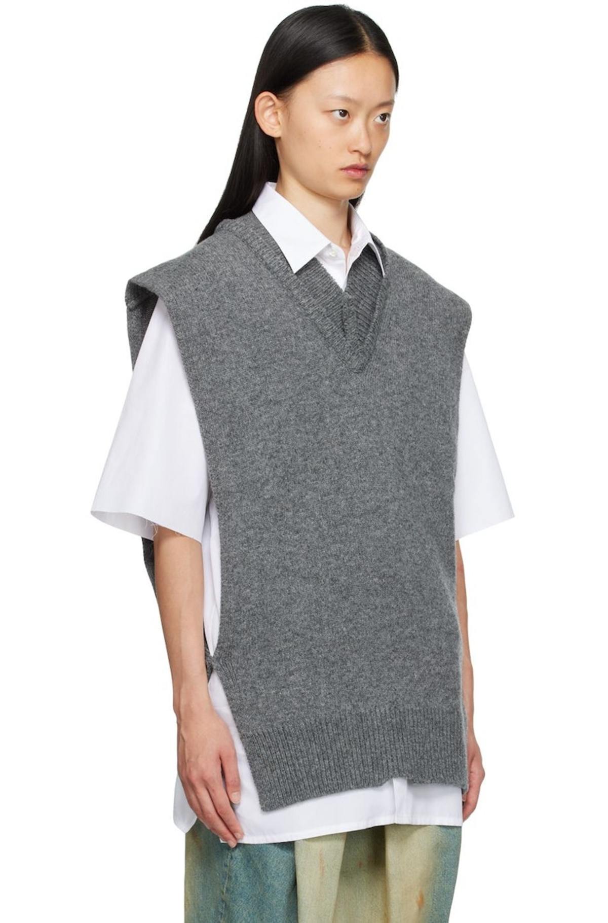 Maison Margiela Layered Vest - Gray | Garmentory