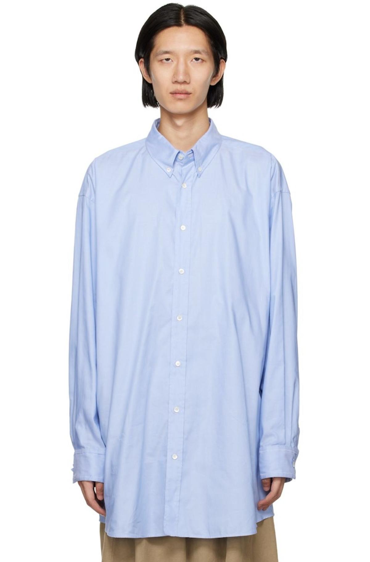Maison Margiela Buttoned Shirt - Blue | Garmentory