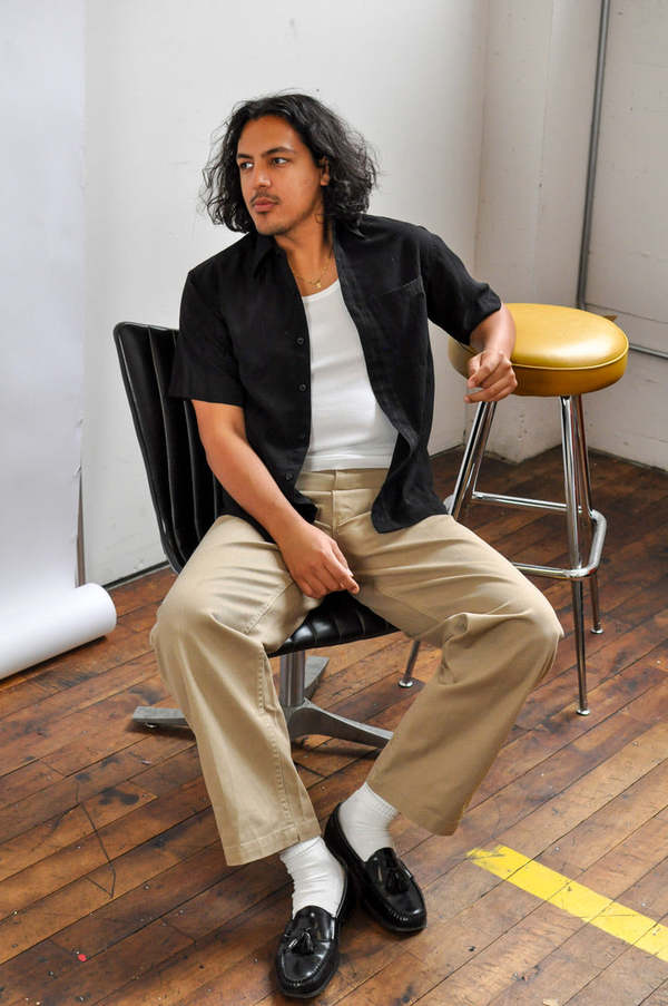 90s Sport Button Up - Black | Garmentory