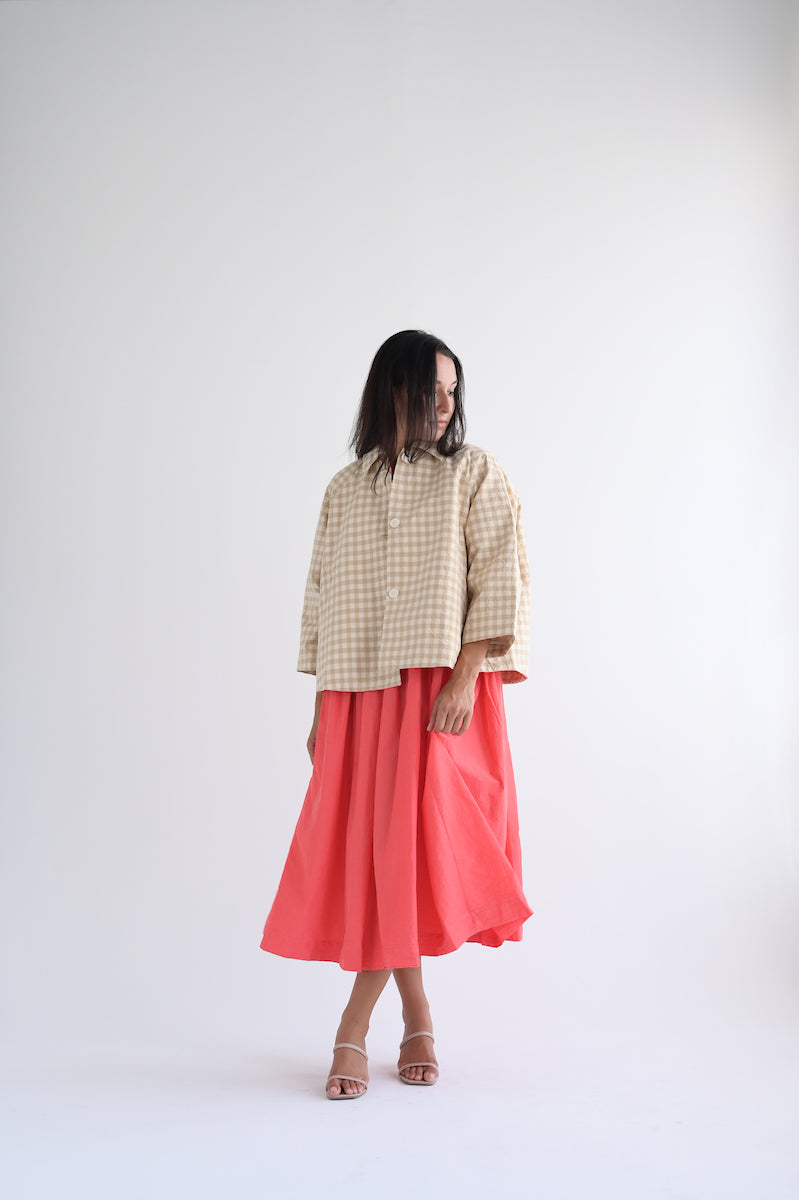 Casey Casey Dries Jacket - Beige Double Check | Garmentory