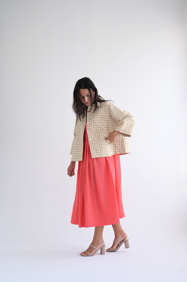 Casey Casey Dries Jacket - Beige Double Check | Garmentory