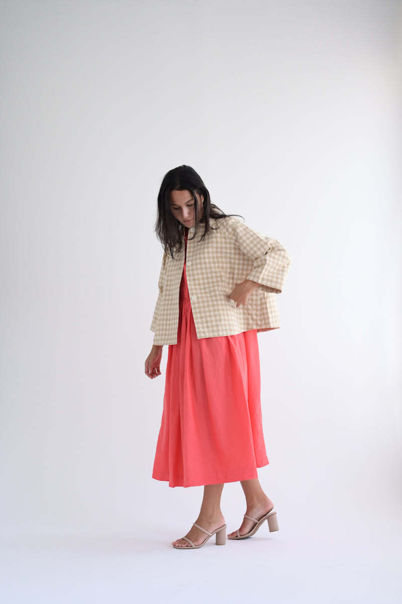 Casey Casey Dries Jacket - Beige Double Check | Garmentory