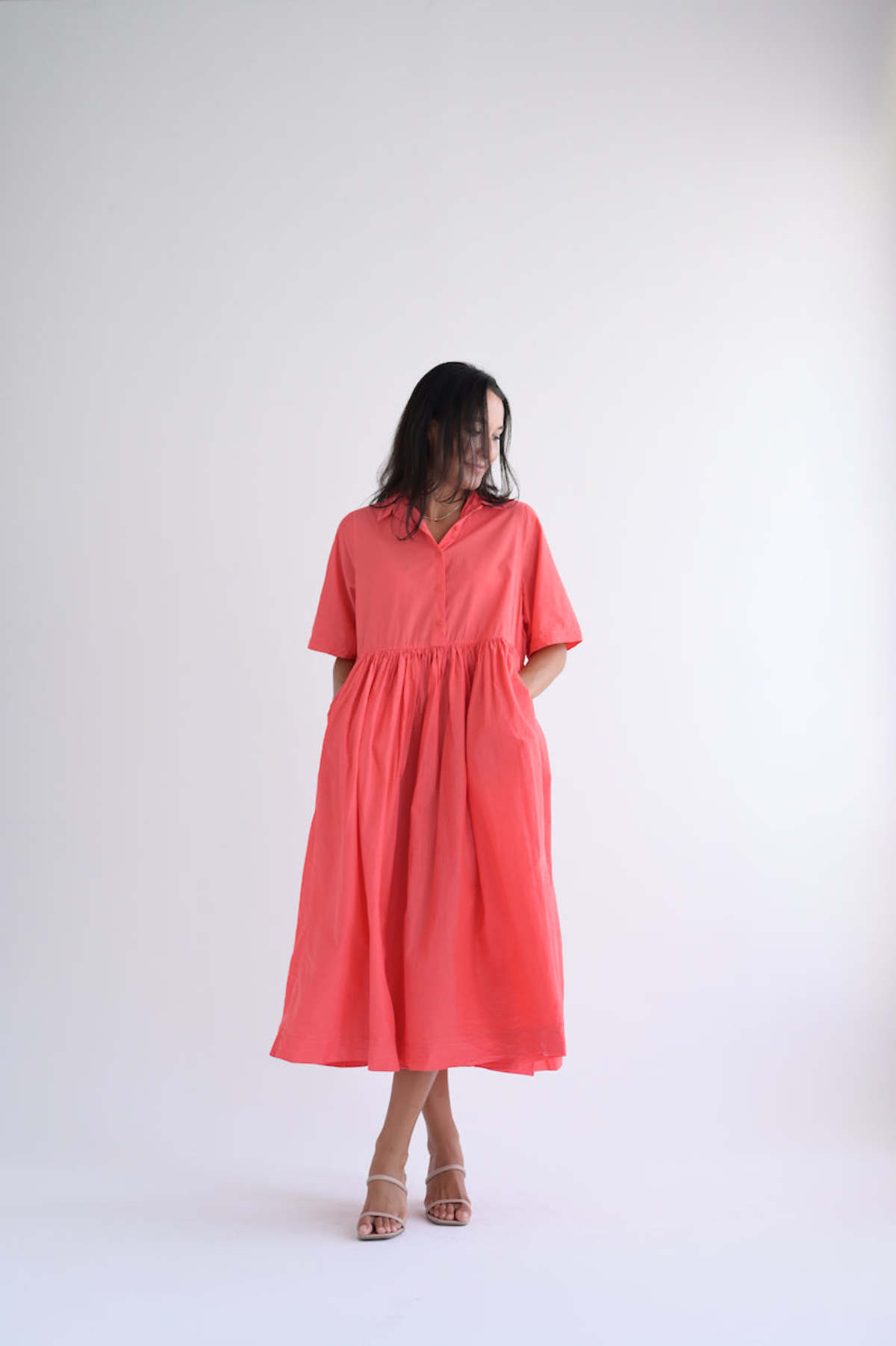 Casey Casey Ethal Dress - Coral | Garmentory