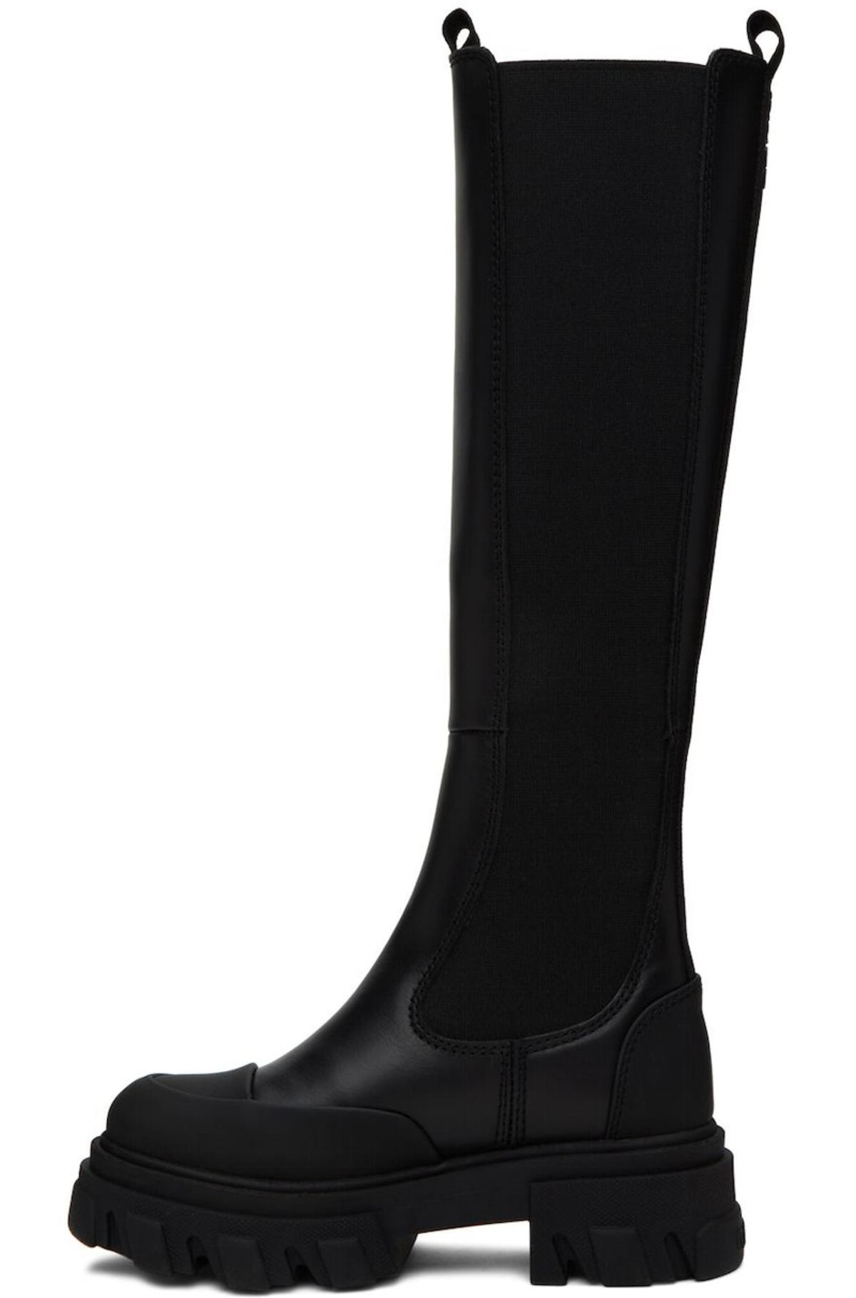 Ganni Cleated Boots - Black | Garmentory