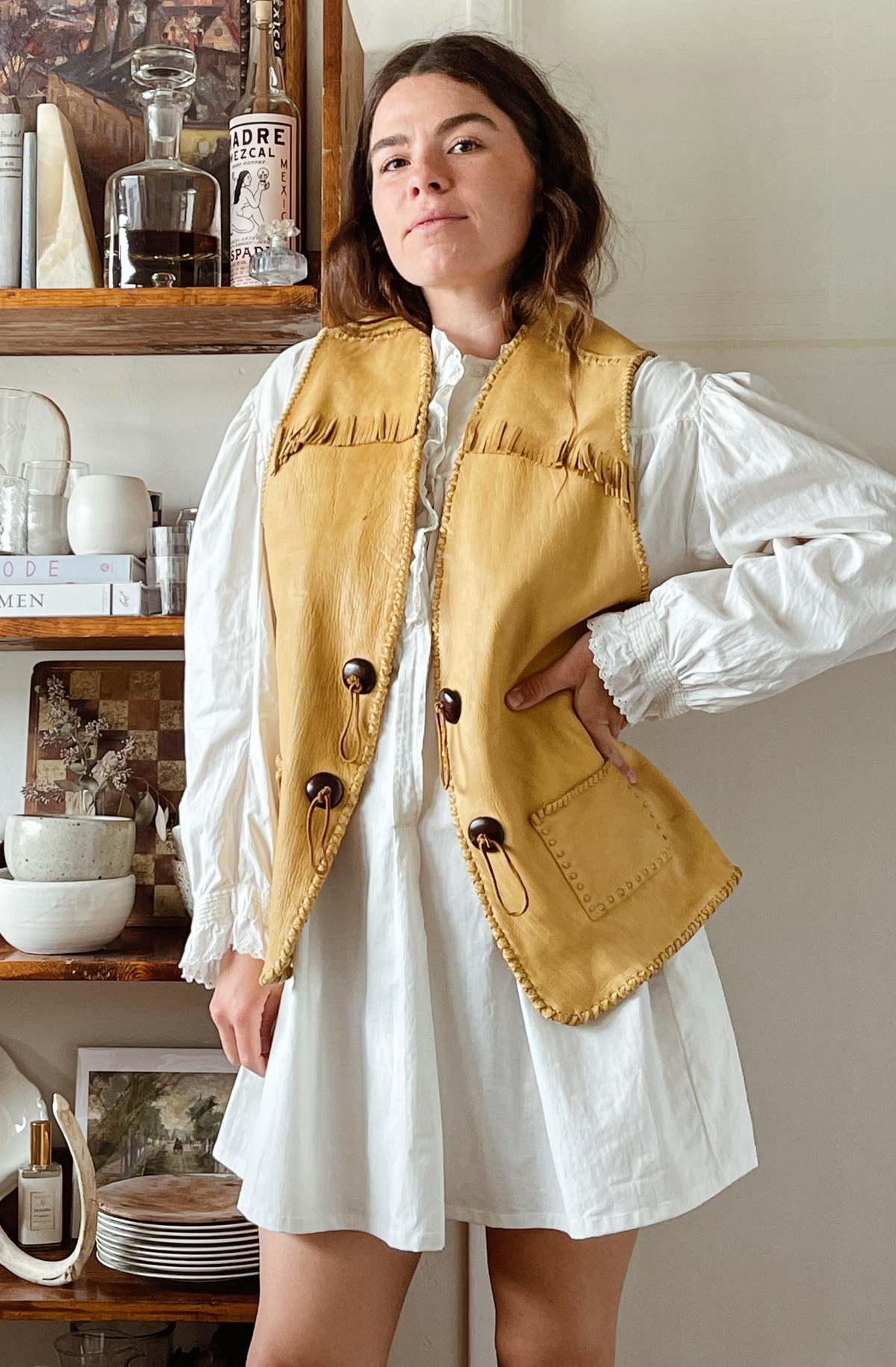 Buttery Buckskin Fringe Vest | Garmentory