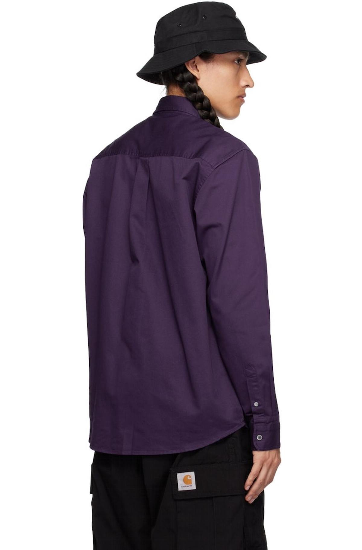 Carhartt Work In Progress Purple Madison Shirt - Cassis/Wax | Garmentory