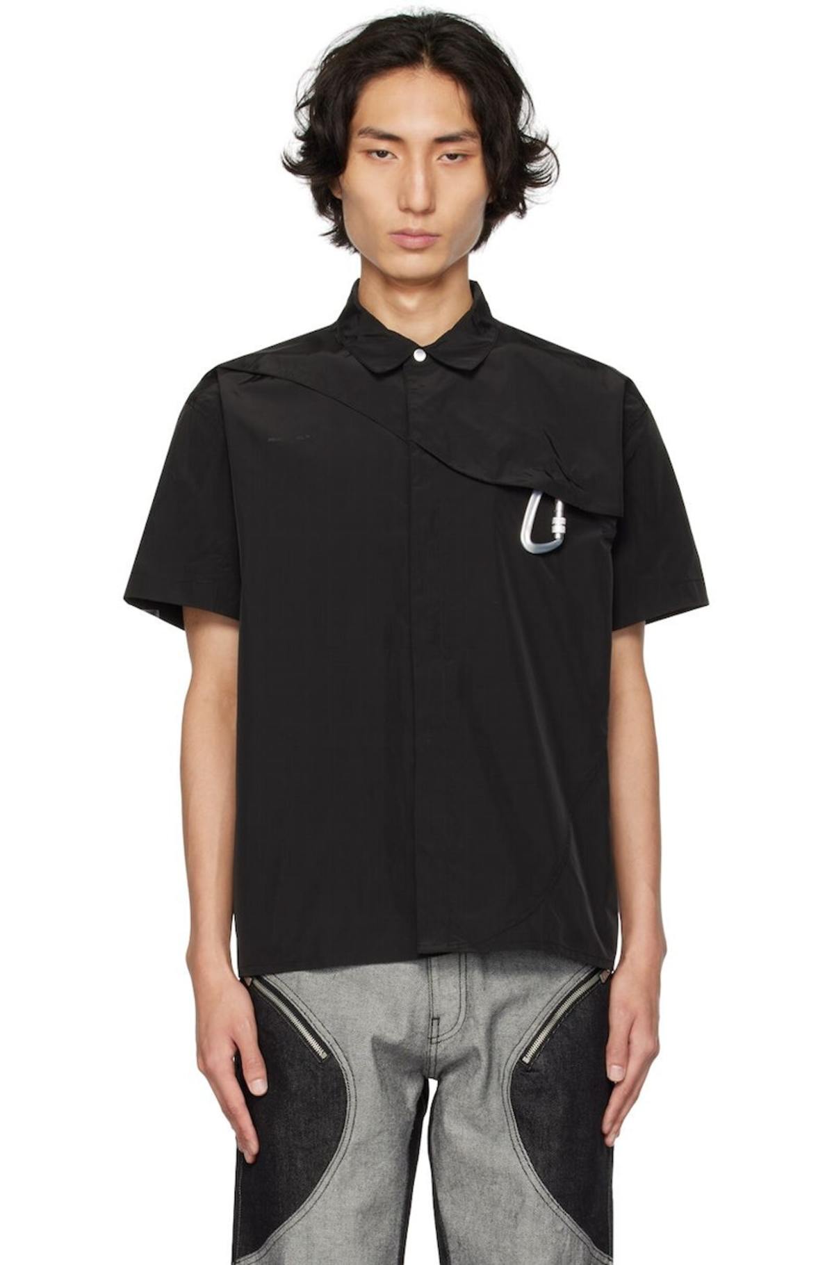 Heliot Emil Carabiner Shirt - Black | Garmentory