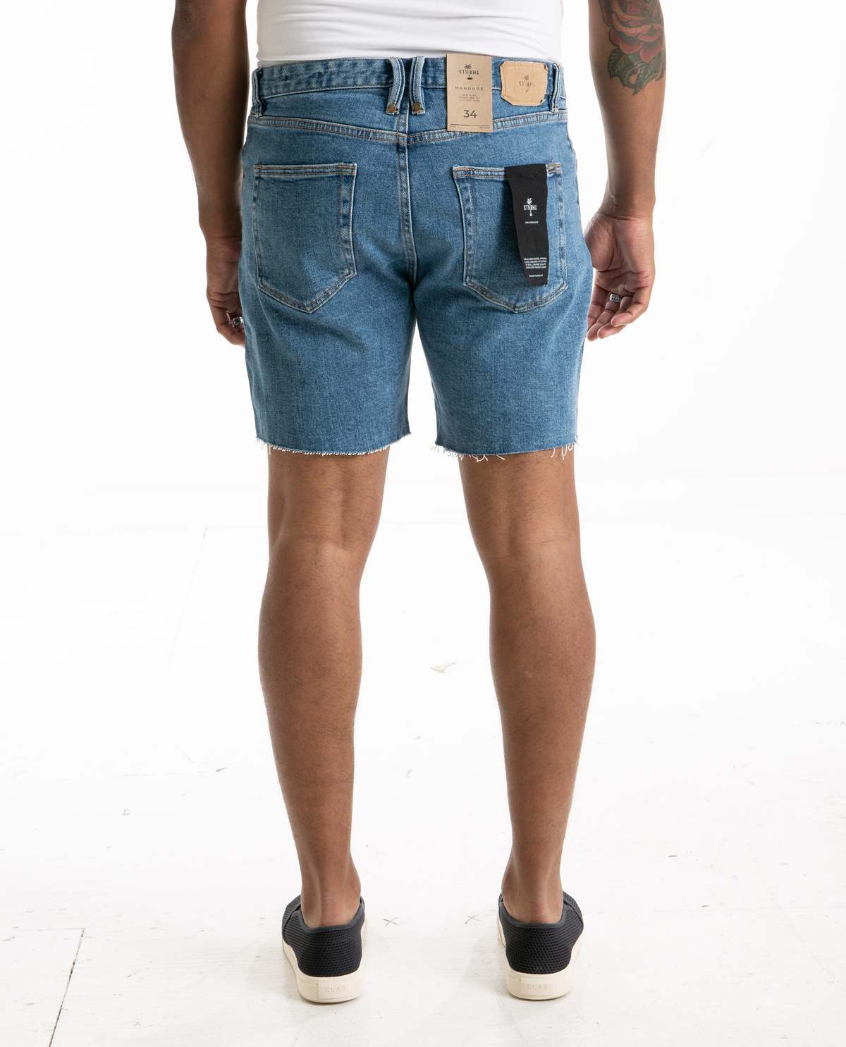 Thrills Mandude Denim Short - Blue | Garmentory