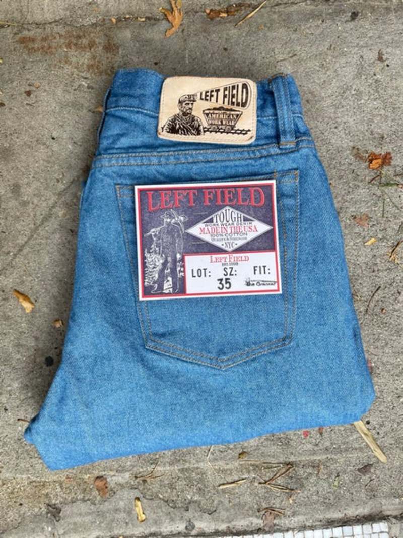Left Field NYC Greaser Jeans - Rodeo Blue Denim | Garmentory