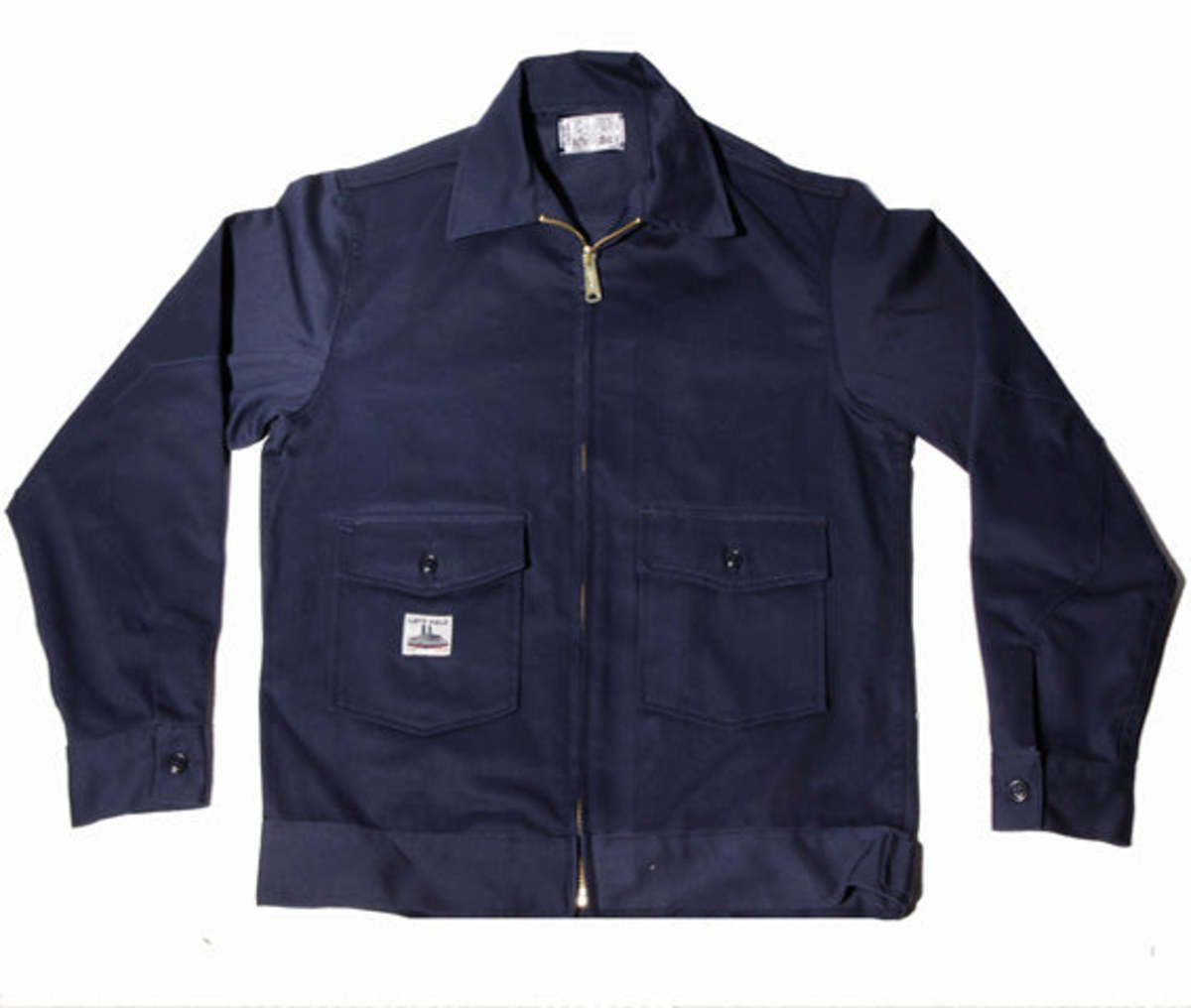 Left Field NYC 9oz Twill Work Uniform Greaser Garage Jacket - Dark Navy ...