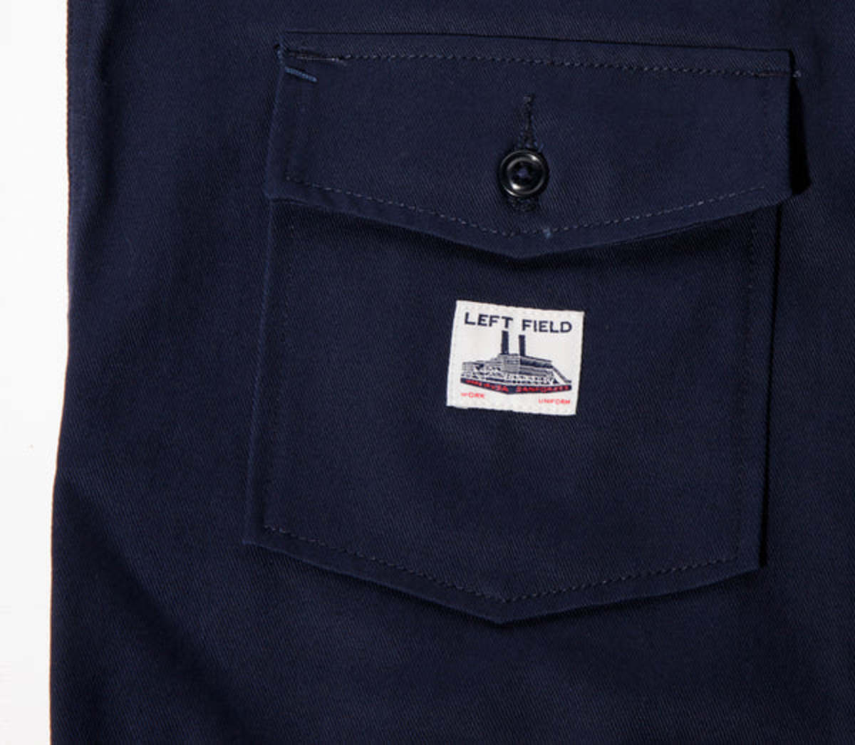 Left Field NYC 9oz Twill Work Uniform Greaser Garage Jacket - Dark Navy ...