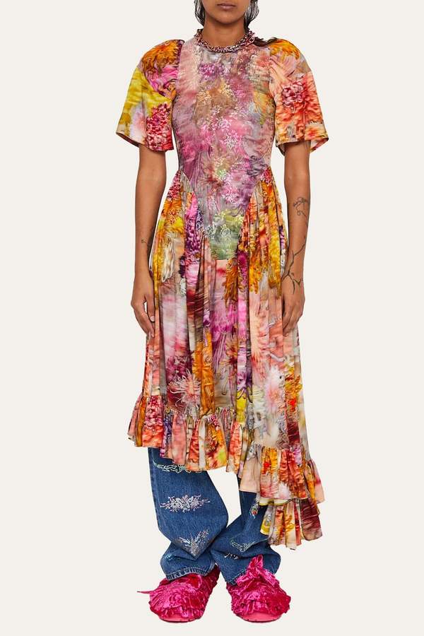 Collina Strada Rose Sylk Pollinate Dress - Chrystanthemum | Garmentory