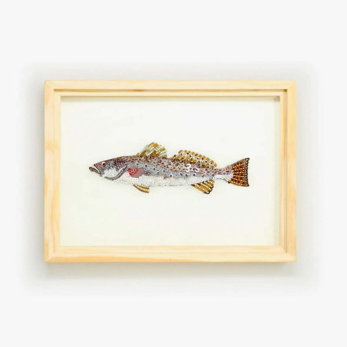 Trovelore Spotted Sea Trout Beaded Art | Garmentory