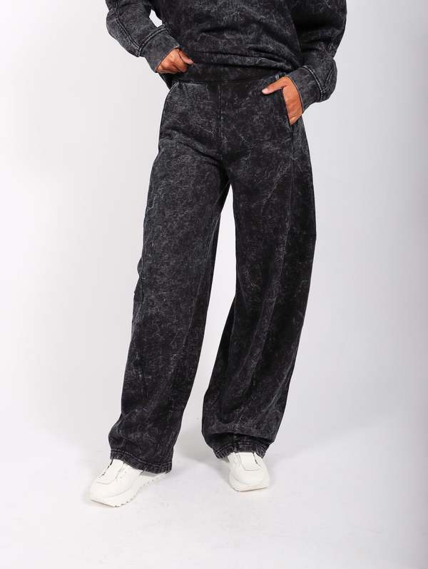 Tibi Winslow Petite Sweatpant - Black Acid Wash | Garmentory