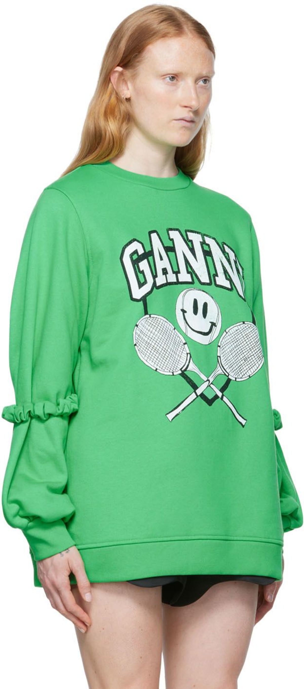 GANNI Sweatshirt - Green | Garmentory