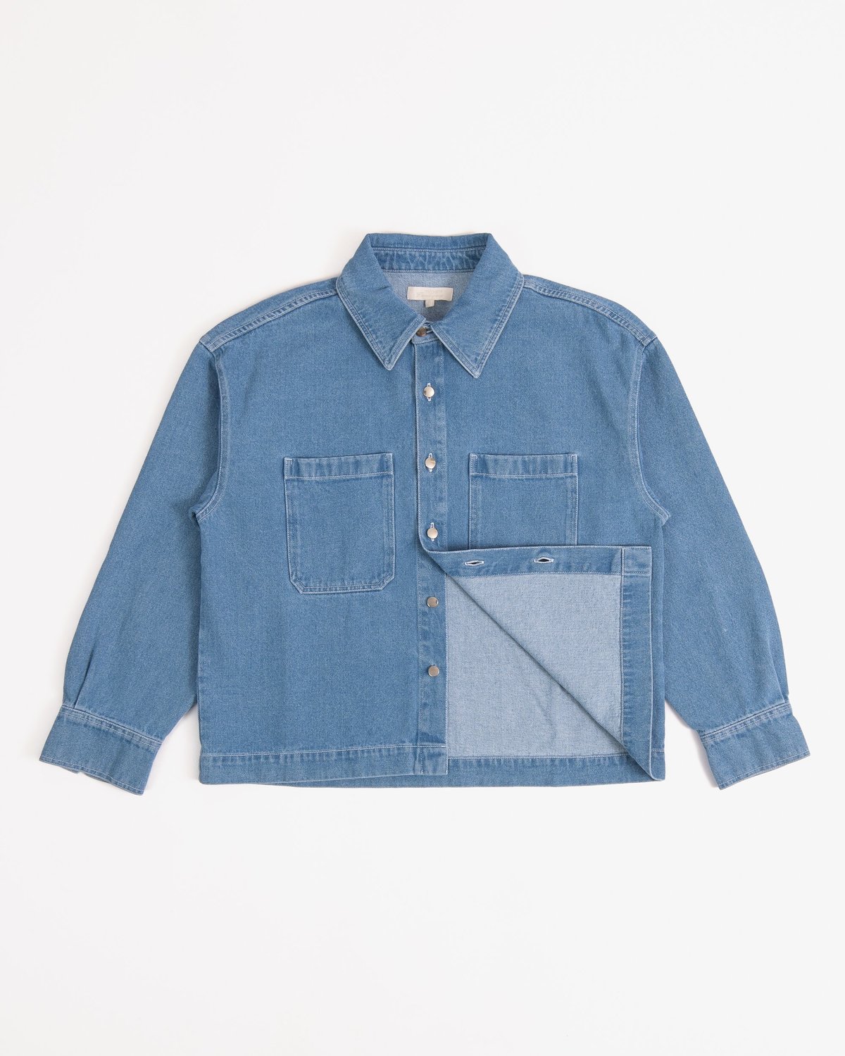 mfpen Cut Off Denim Jacket - Light Blue | Garmentory