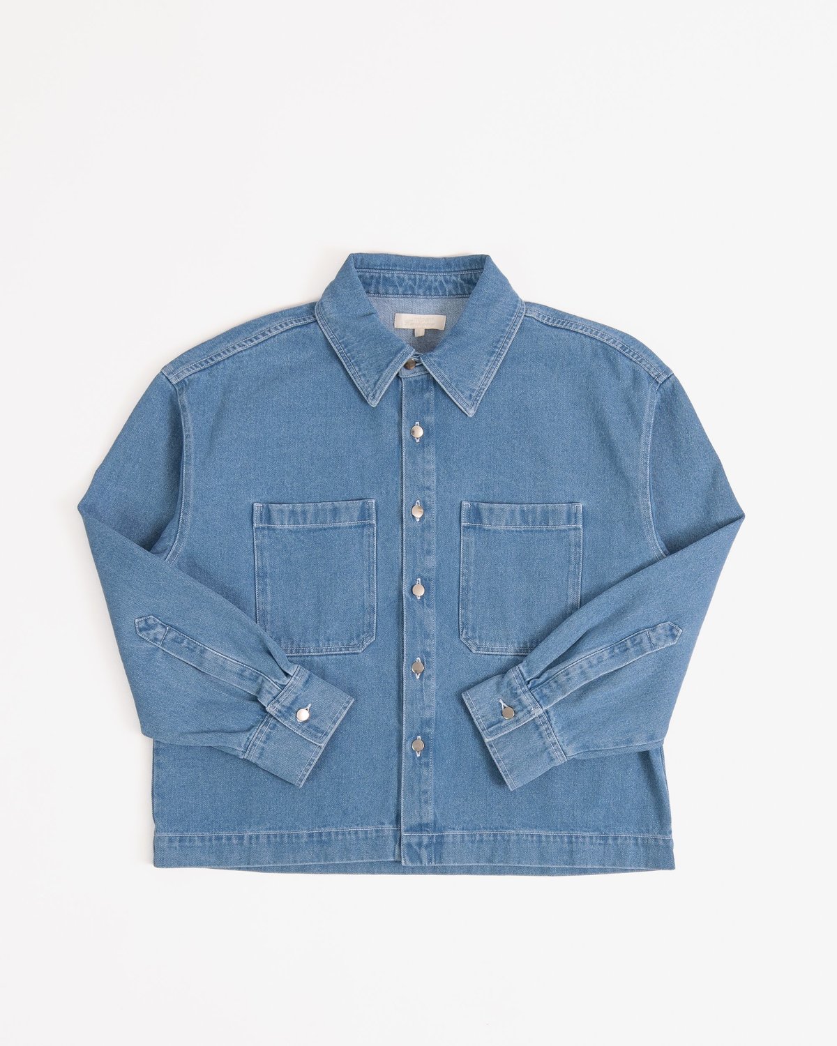 mfpen Cut Off Denim Jacket - Light Blue | Garmentory