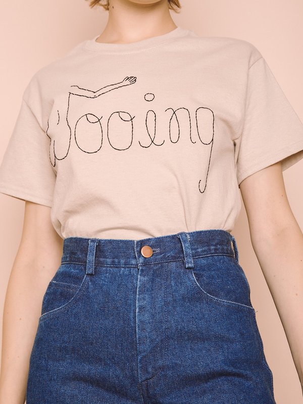 Wooing T-Shirt | Hand Embroidered | Garmentory