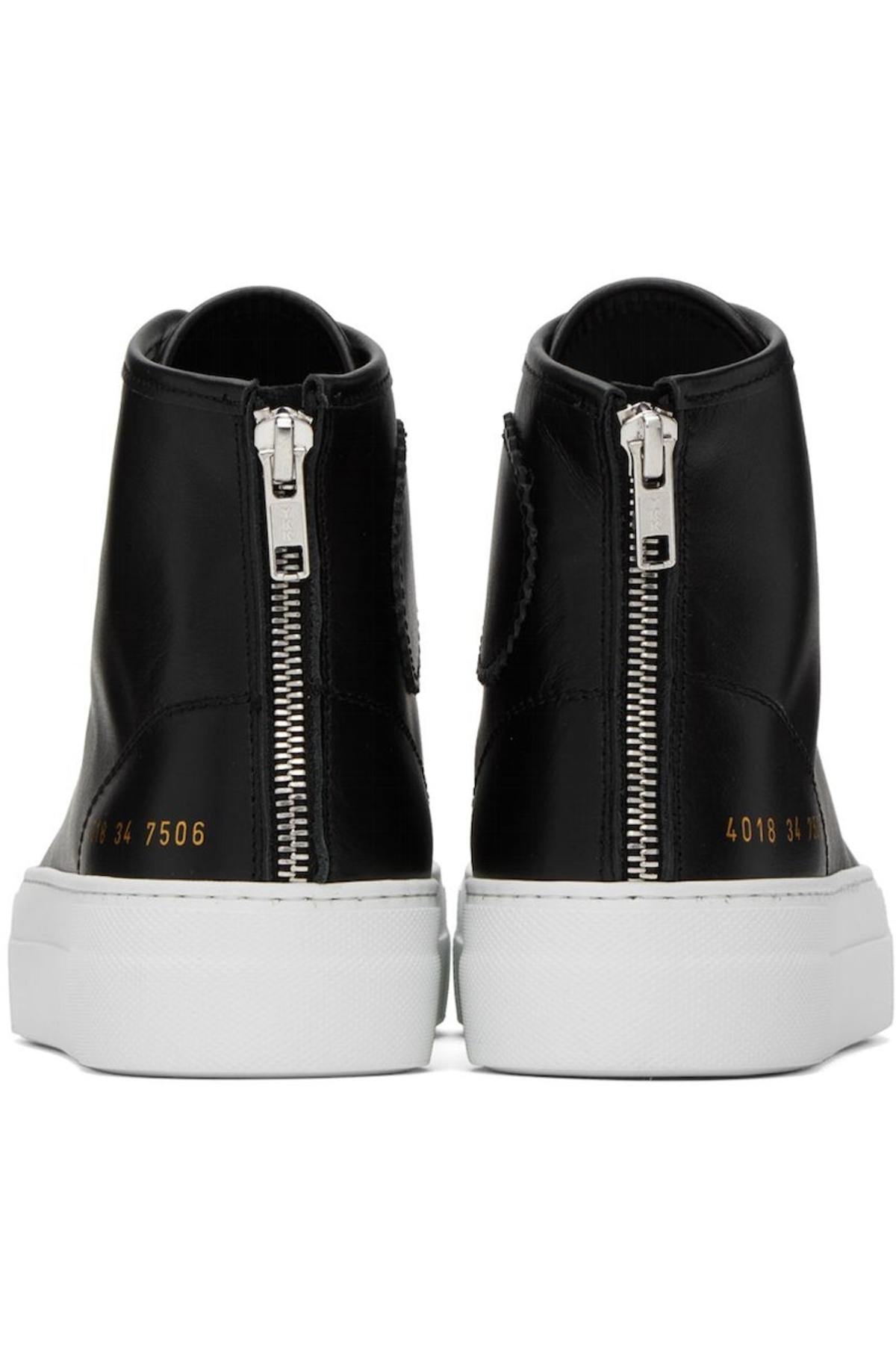 Common Projects Tournament Super High Sneakers - Black | Garmentory