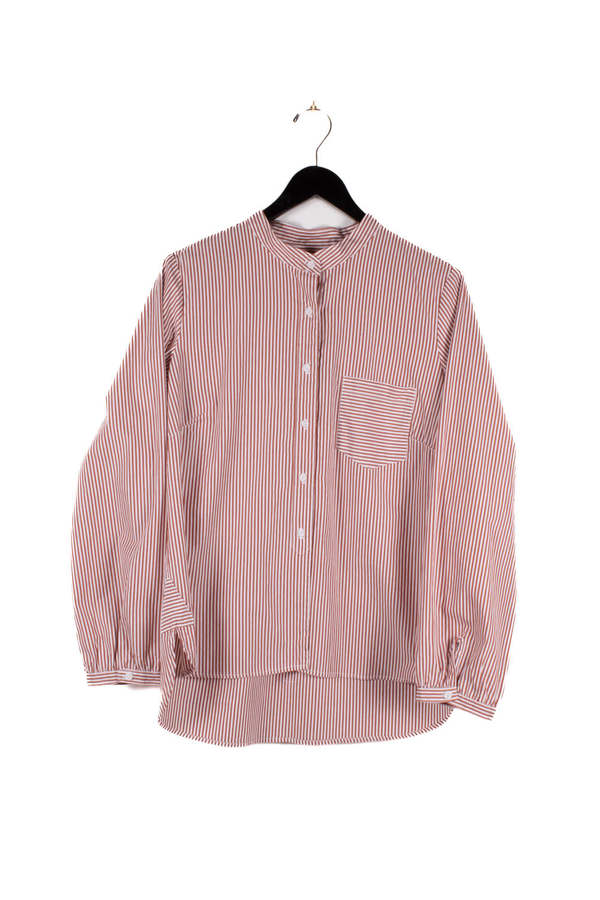 The Little Project Wren Shirt - Brick Stripe | Garmentory