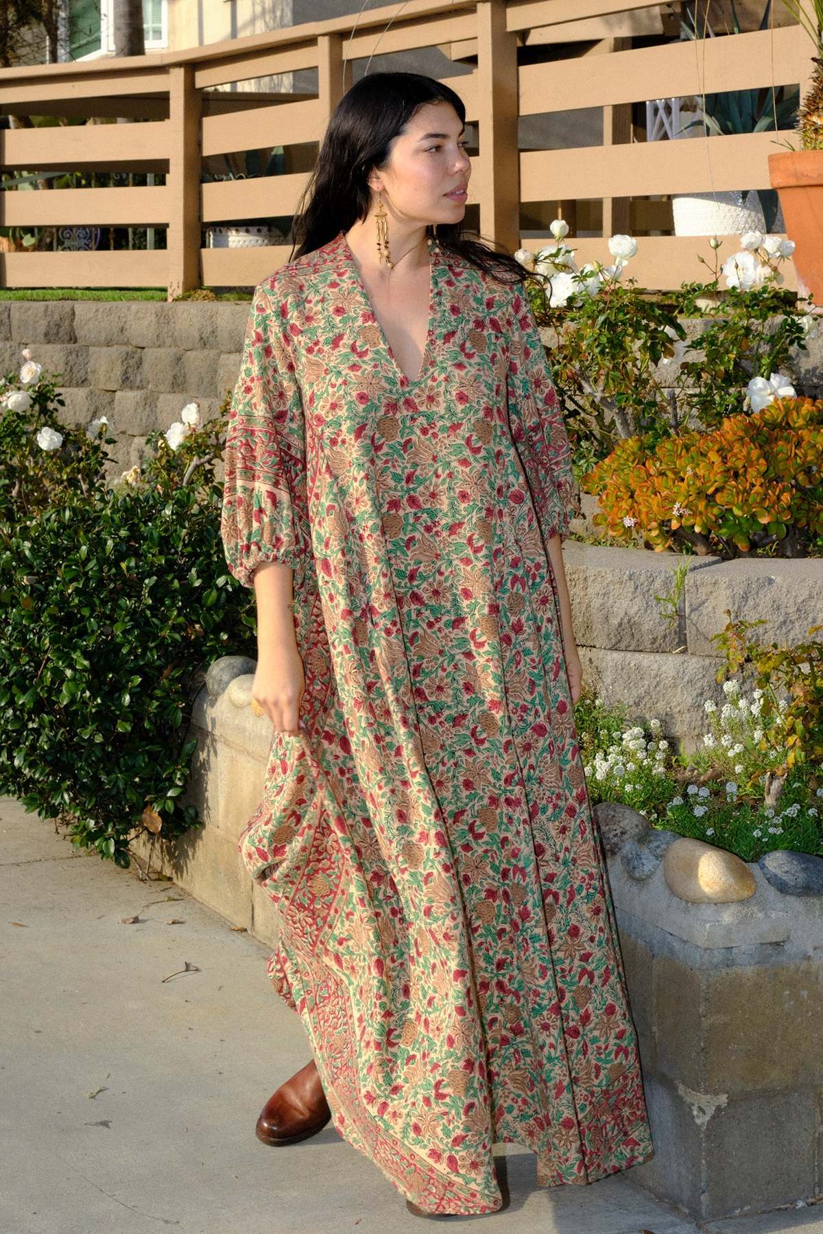 John and Mickie Cass Maxi - Vintage Rose | Garmentory