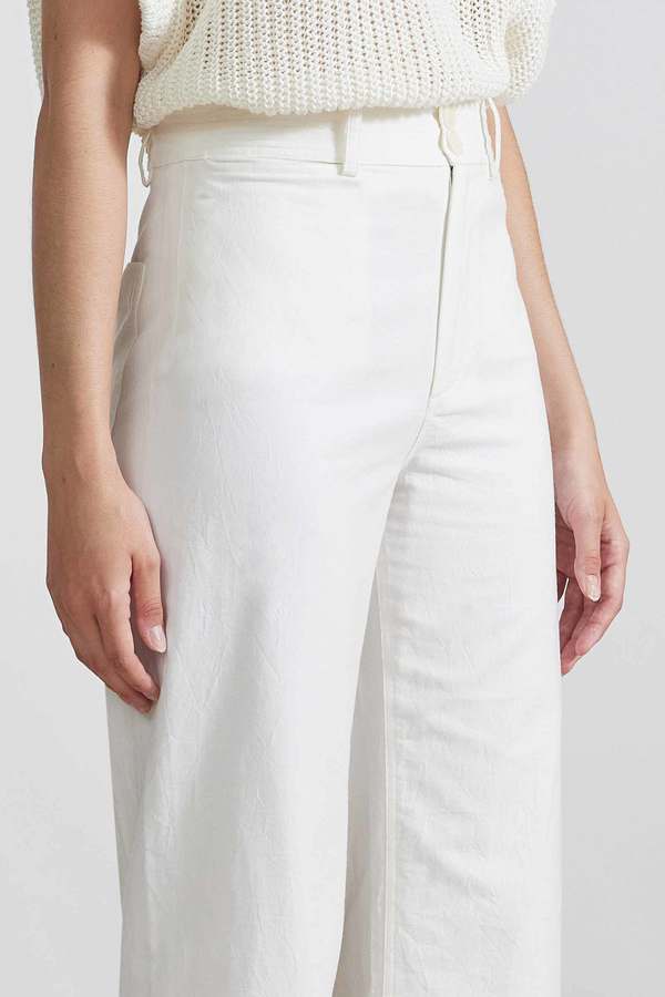 Apiece Apart Classic Merida Pant - Cream | Garmentory