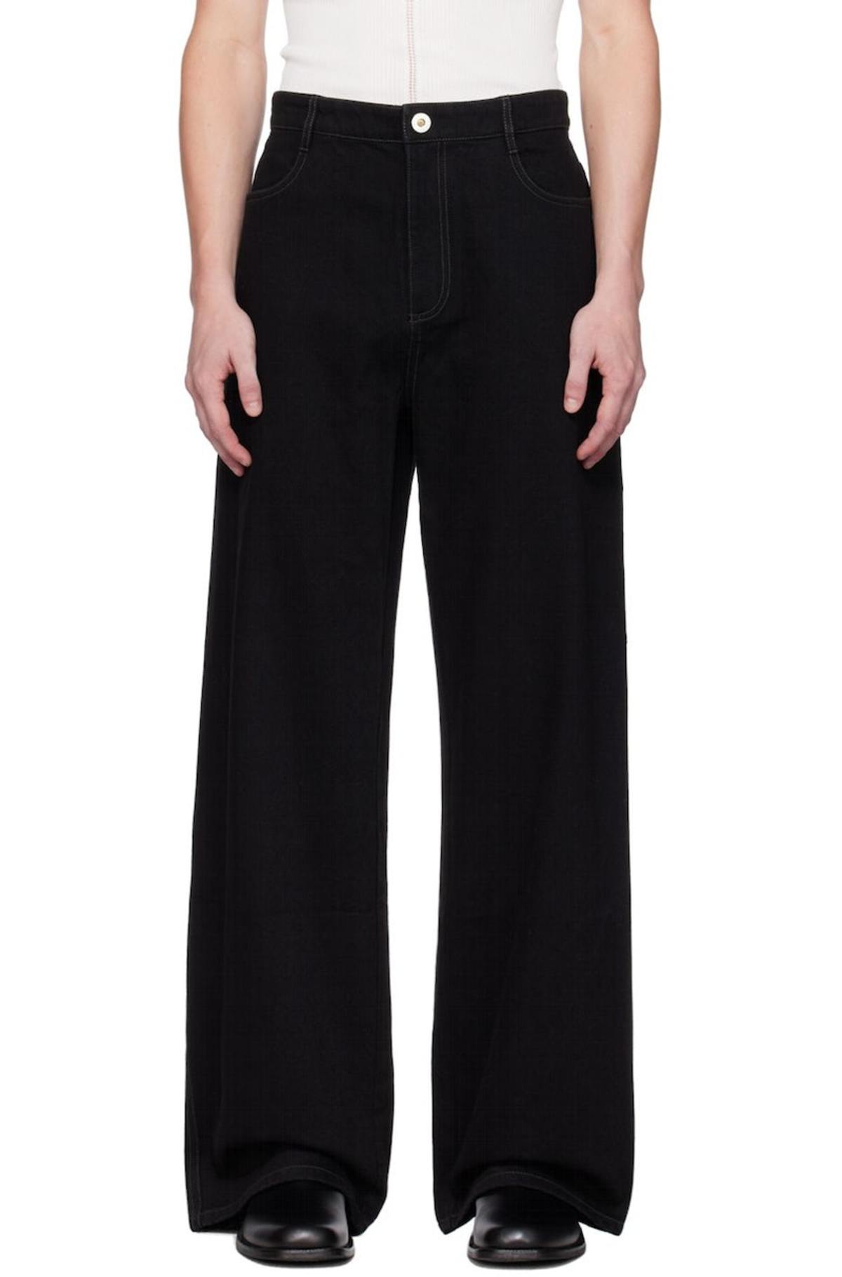 Dion Lee Classic Denim Jeans - Black | Garmentory