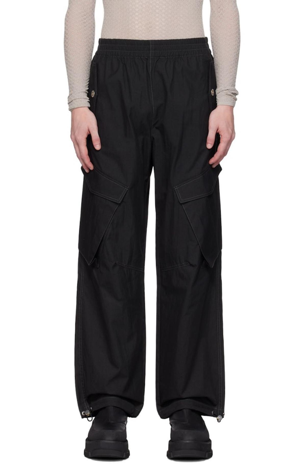 Dion Lee Snap Cargo Pants - Black | Garmentory
