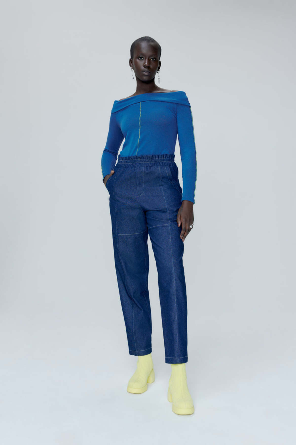 Eve Gravel NIMES PANTS - FONC DENIM | Garmentory