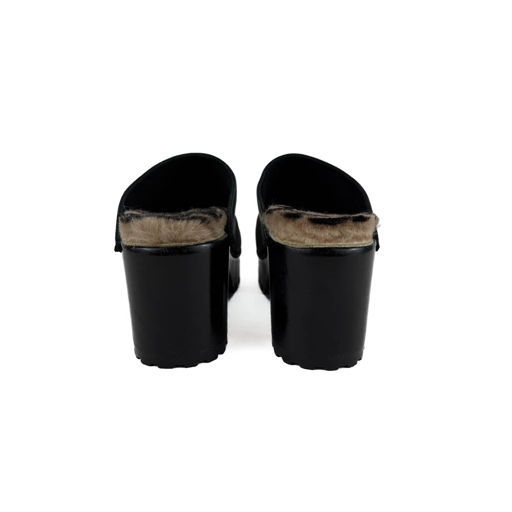 No. 6 Liza Clog on Mid Tread - Black/Zebra | Garmentory