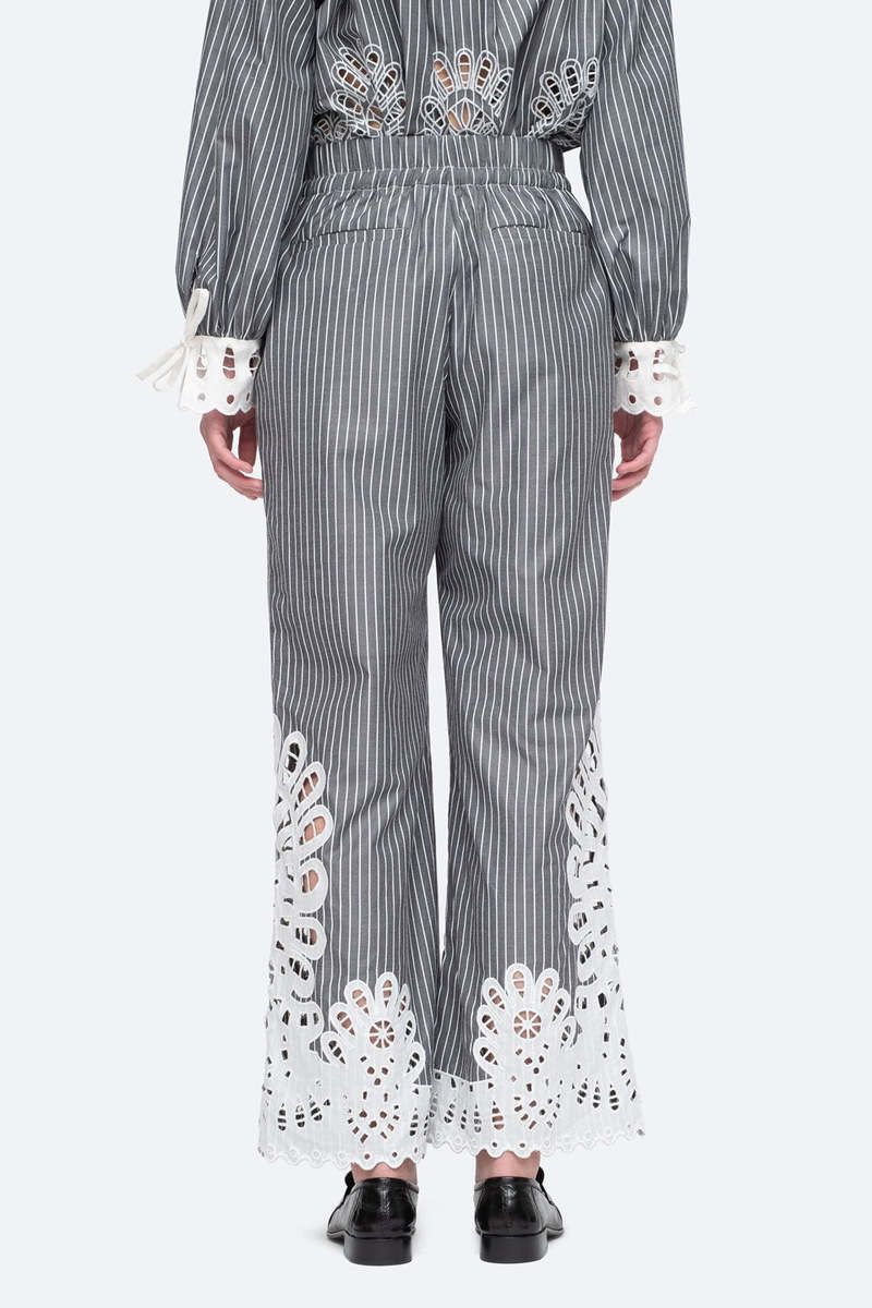 Sea NY Cassidy Eyelet Pants - Gray | Garmentory