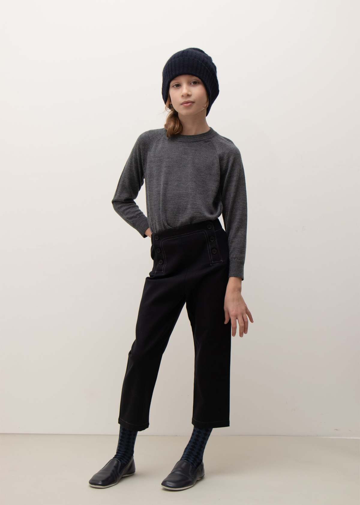 Kids Caramel STANLEY KIDS TROUSER - NAVY | Garmentory