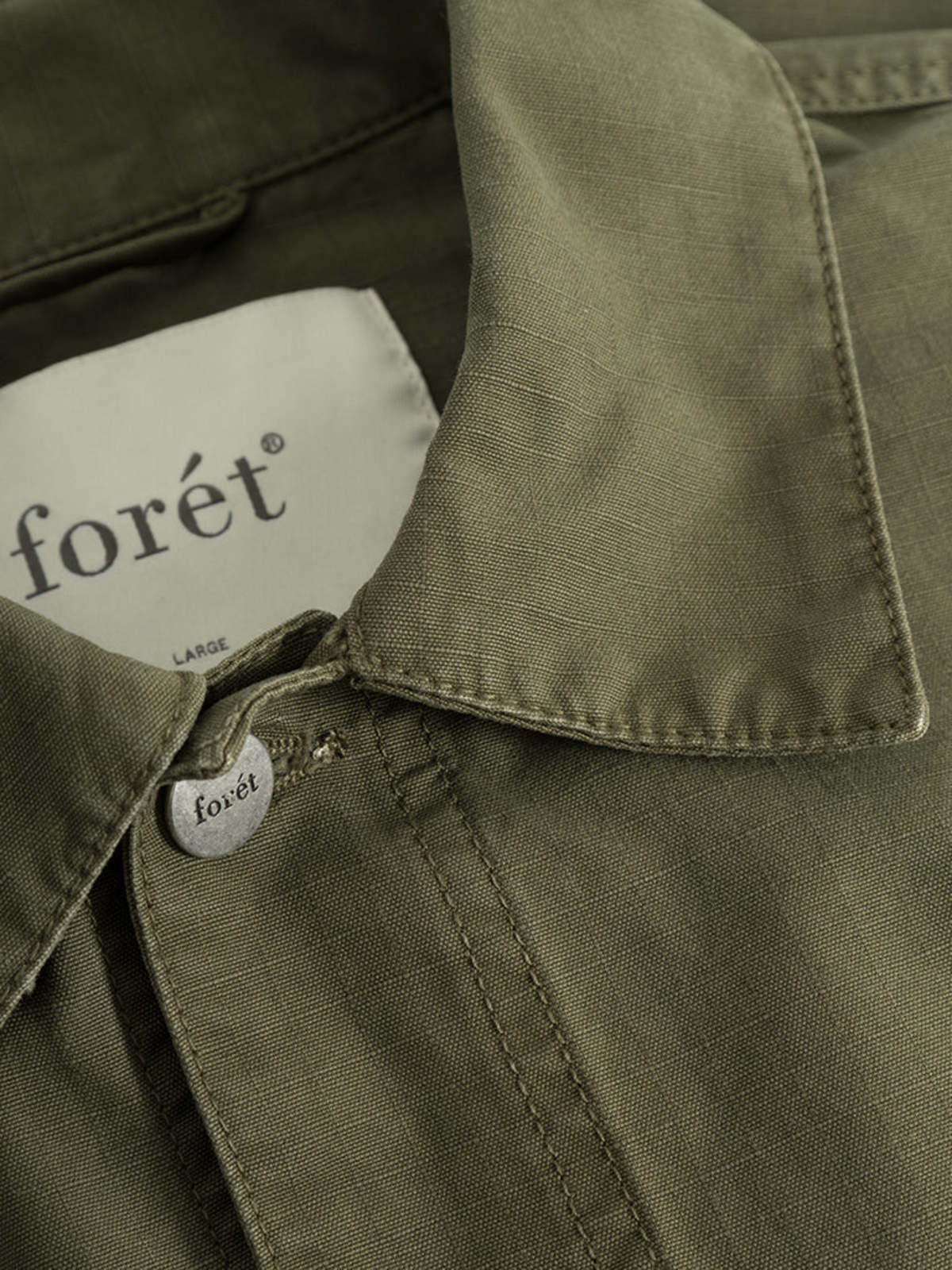 forét Amble Overshirt- Army | Garmentory