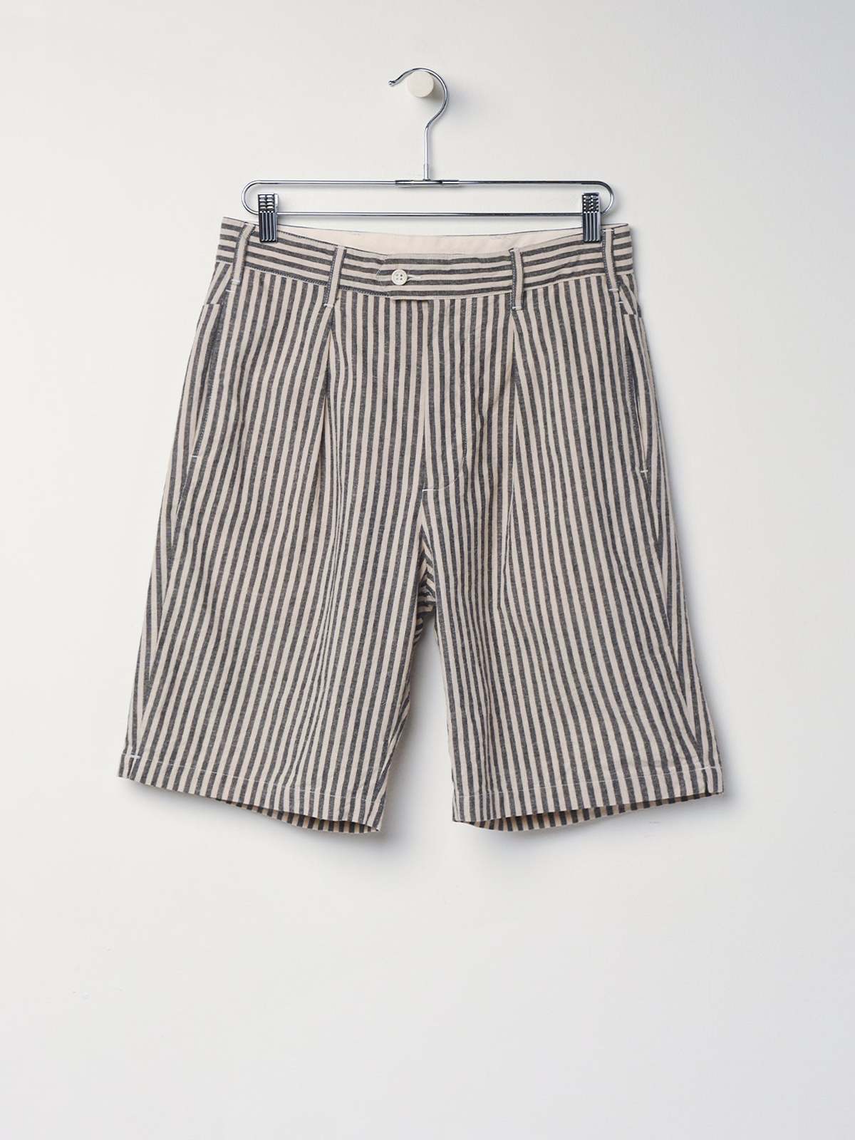Engineered Garments Sunset Short_A - Natural/Black LC Stripe | Garmentory