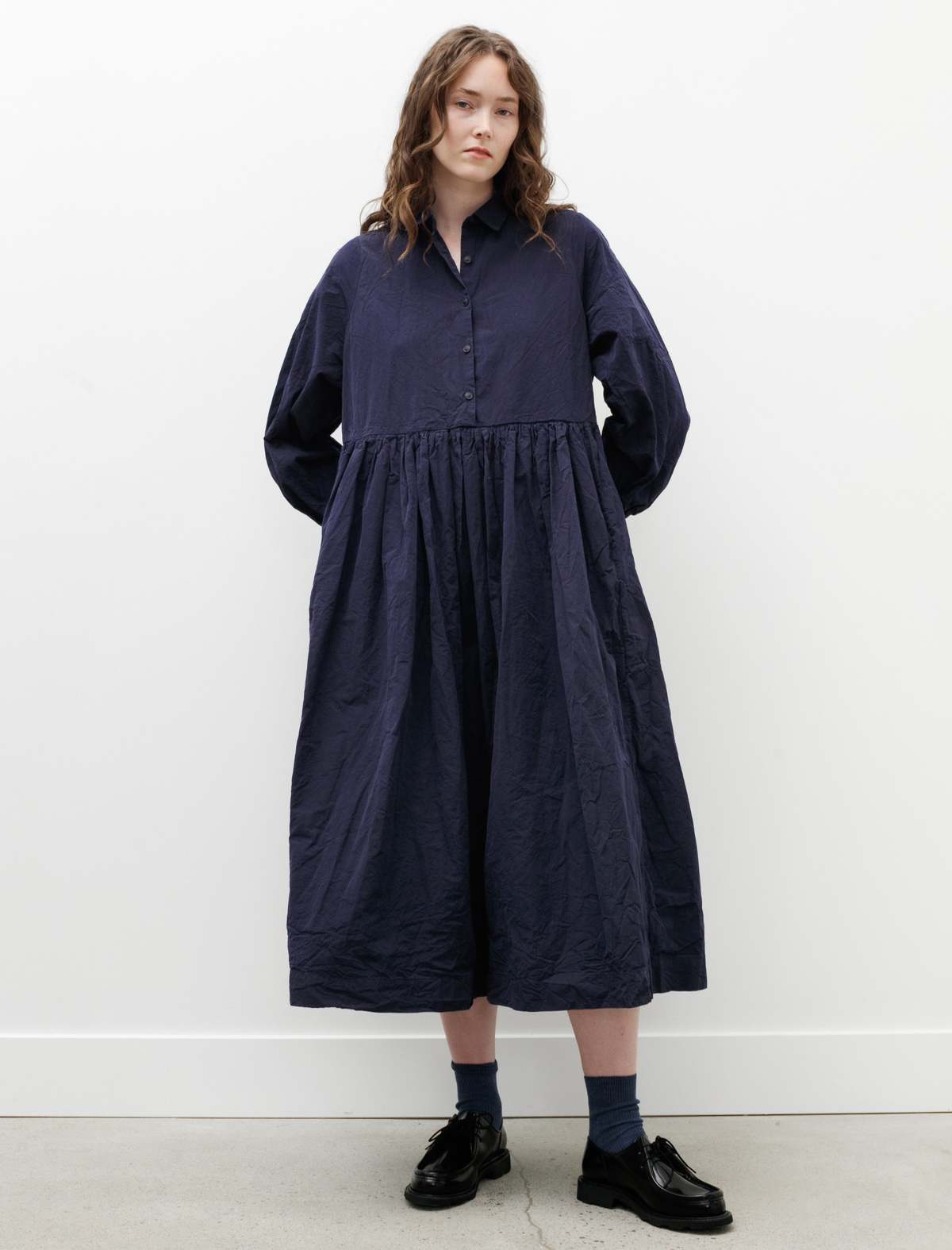Casey Casey Ethal LS Dress - Navy | Garmentory