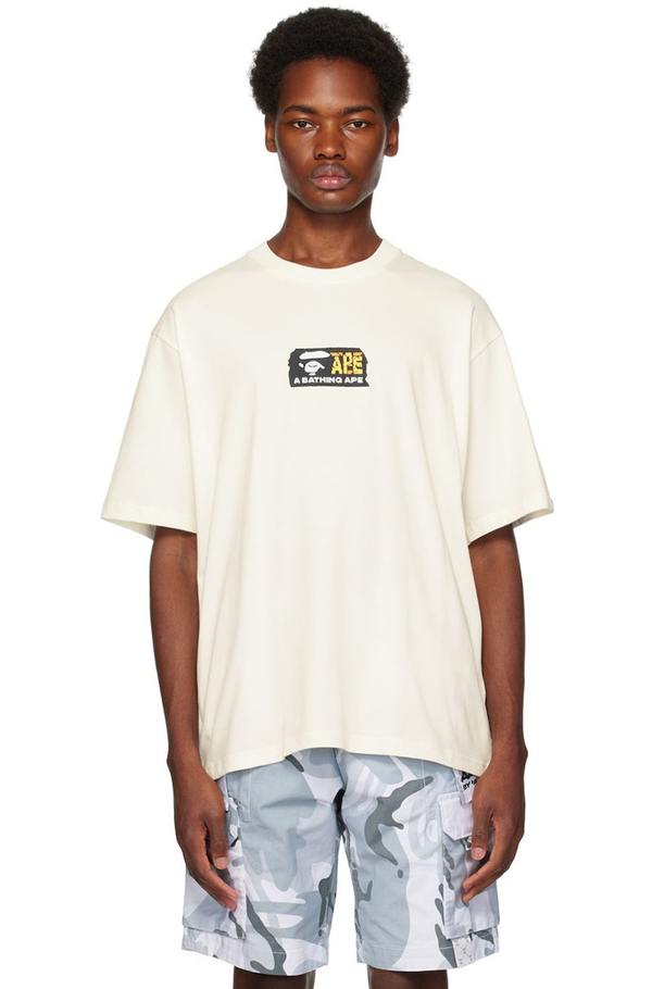 Bape Off White Album Monogram T-Shirt - Ivory | Garmentory