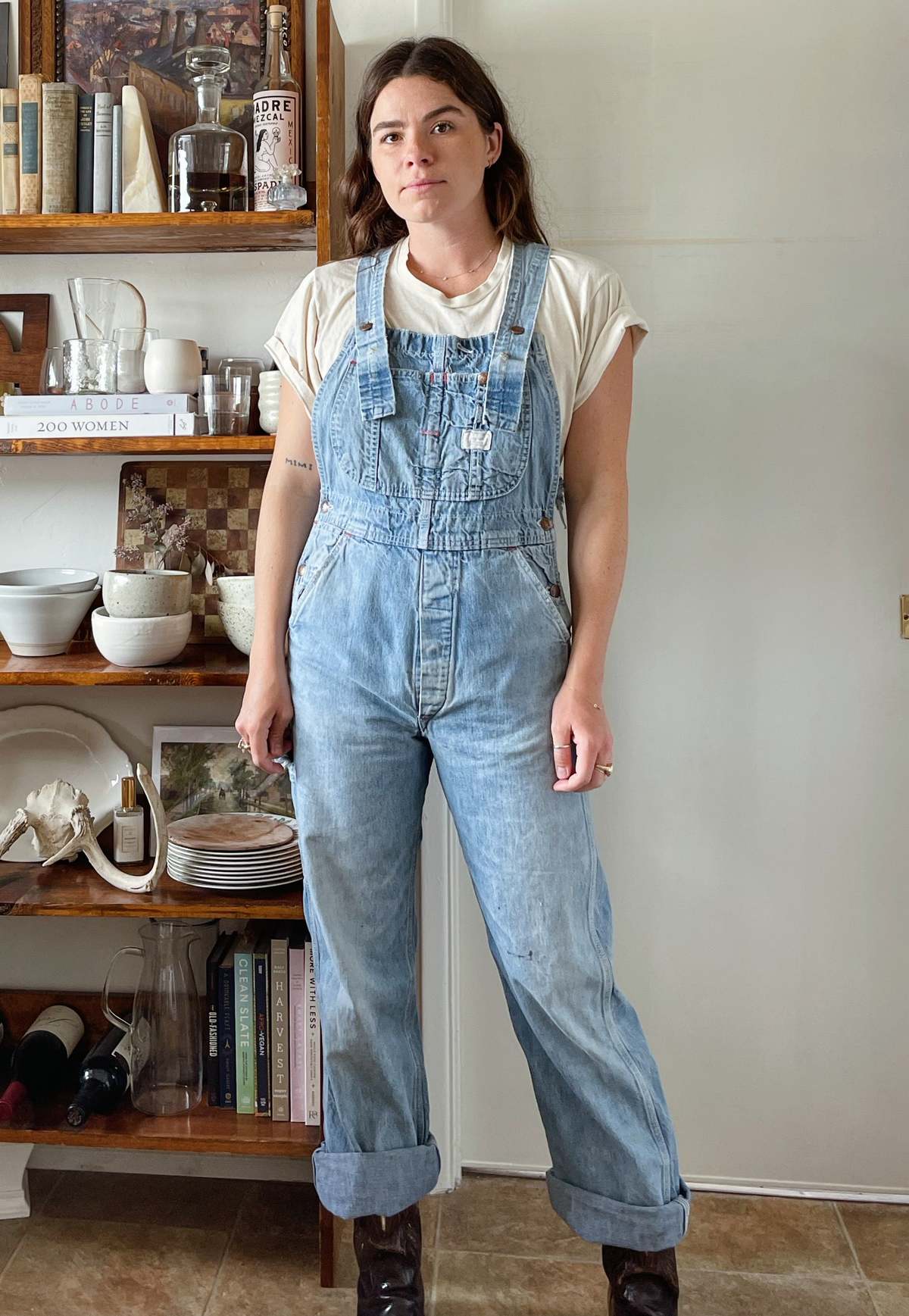 Distressed Big Mac Overalls - Light Wash Denim | Garmentory