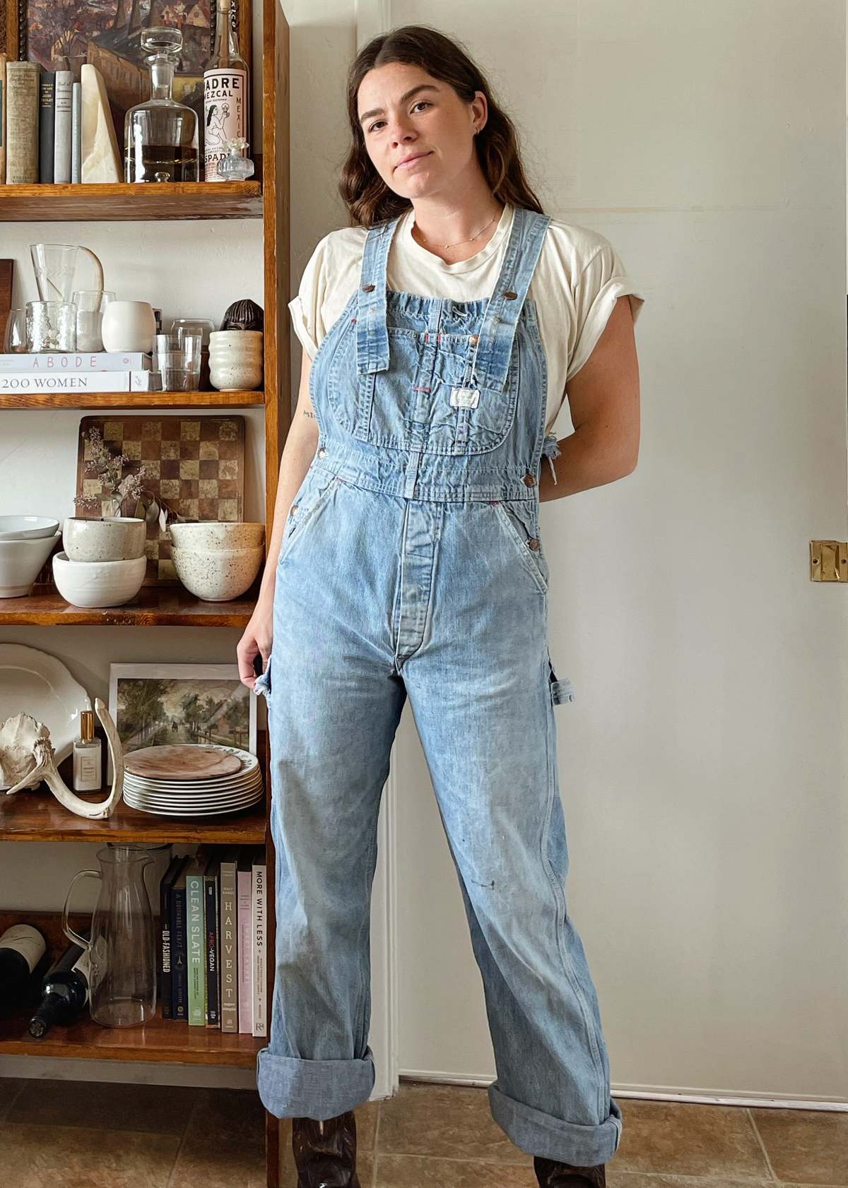 Distressed Big Mac Overalls - Light Wash Denim | Garmentory