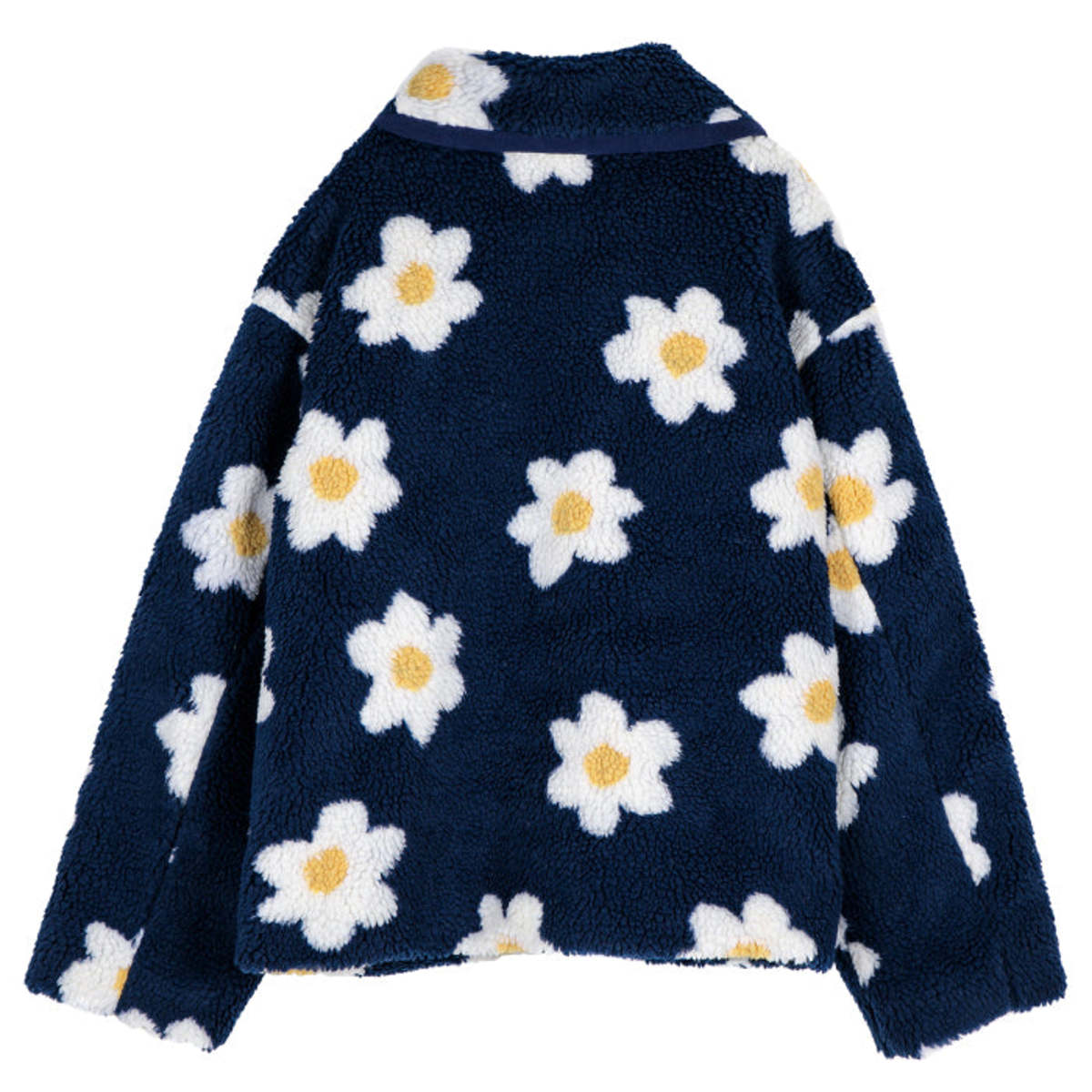 Bobo Choses Woman Flower Jacquard Jacket - Navy Blue | Garmentory