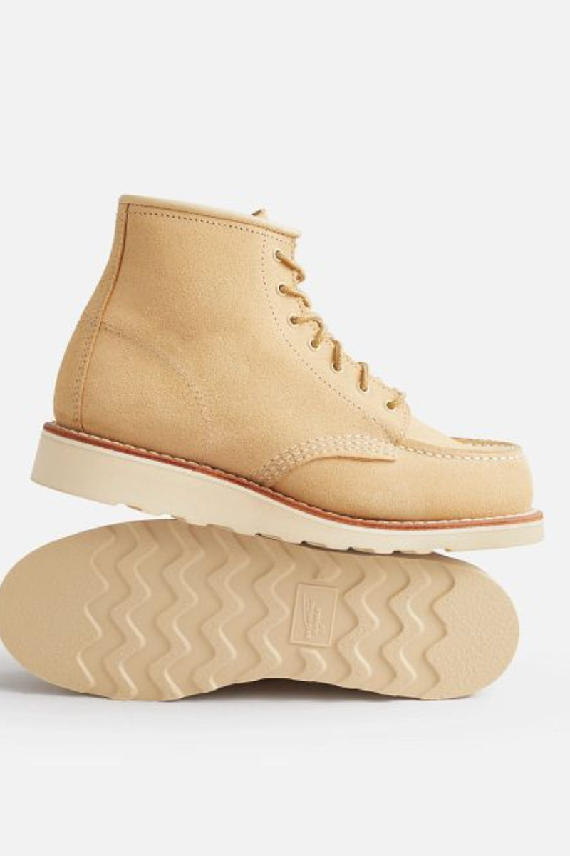 Red Wing Shoes 6-Inch Classic Moc - Cream | Garmentory