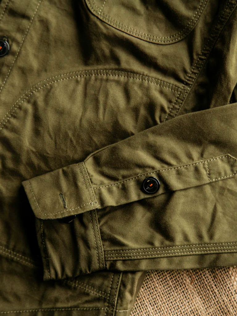 Hiroshi Kato The Anvil Oxford Paraffin Wax Jacket - Military Green ...